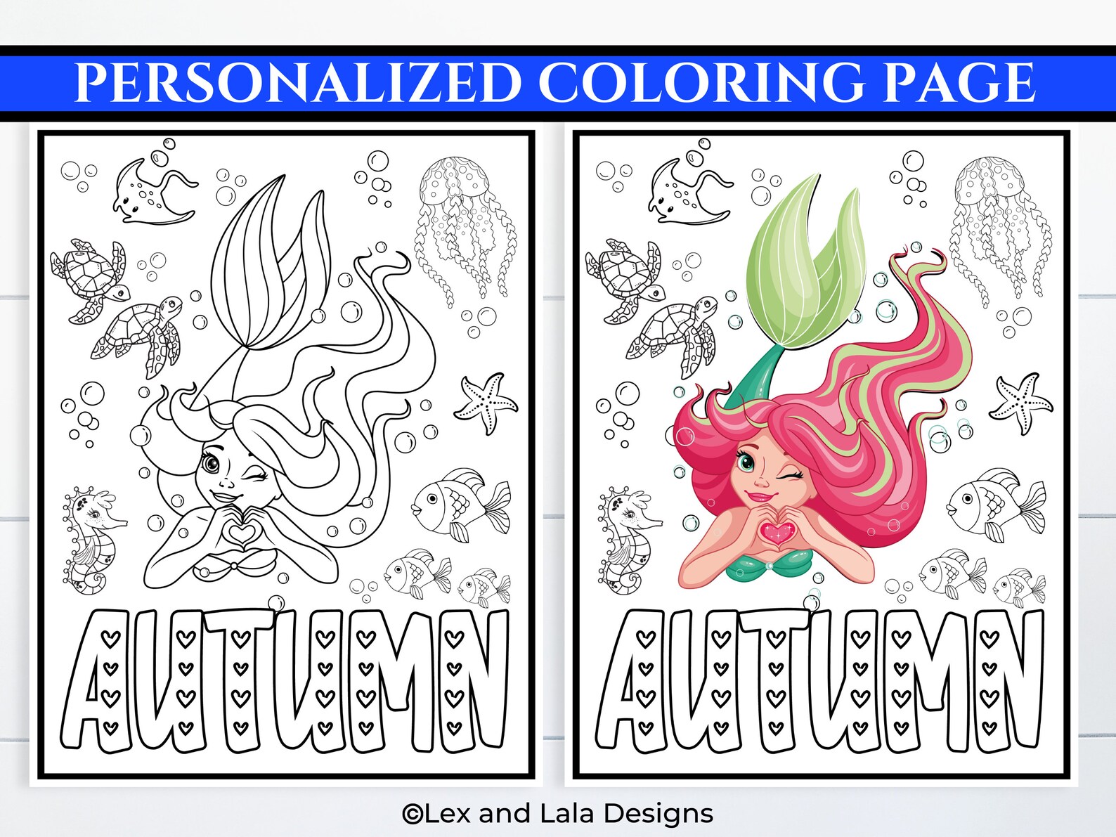 Personalized Coloring Page Name Coloring Page Custom Coloring Page Girl ...