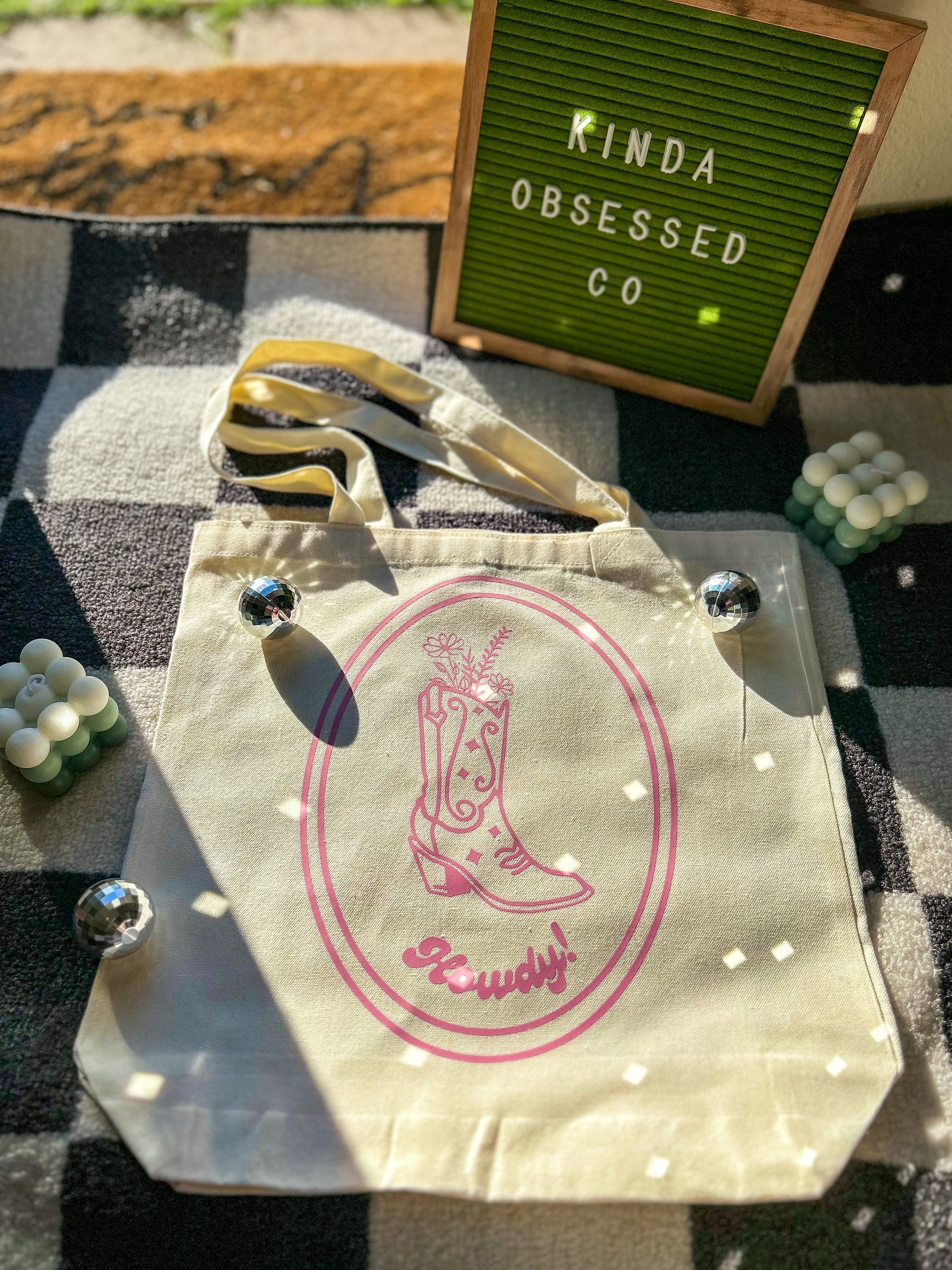 Howdy Cowboy Tote Bag Trendy Tote Bag Groovy Tote Bag Retro - Etsy