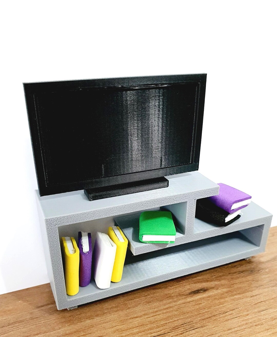 Scale 1:12 Miniature Mini Tv Stand ,television Shelf Unit,livingroom ...