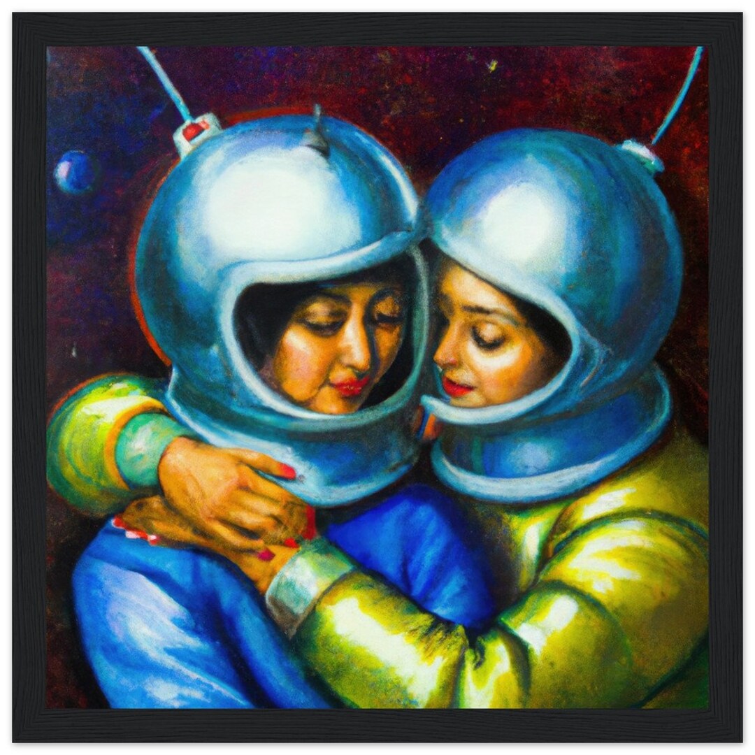 LGBTQ Pride Wall Art Museum-quality Print Cosmic Love Lesbian - Etsy