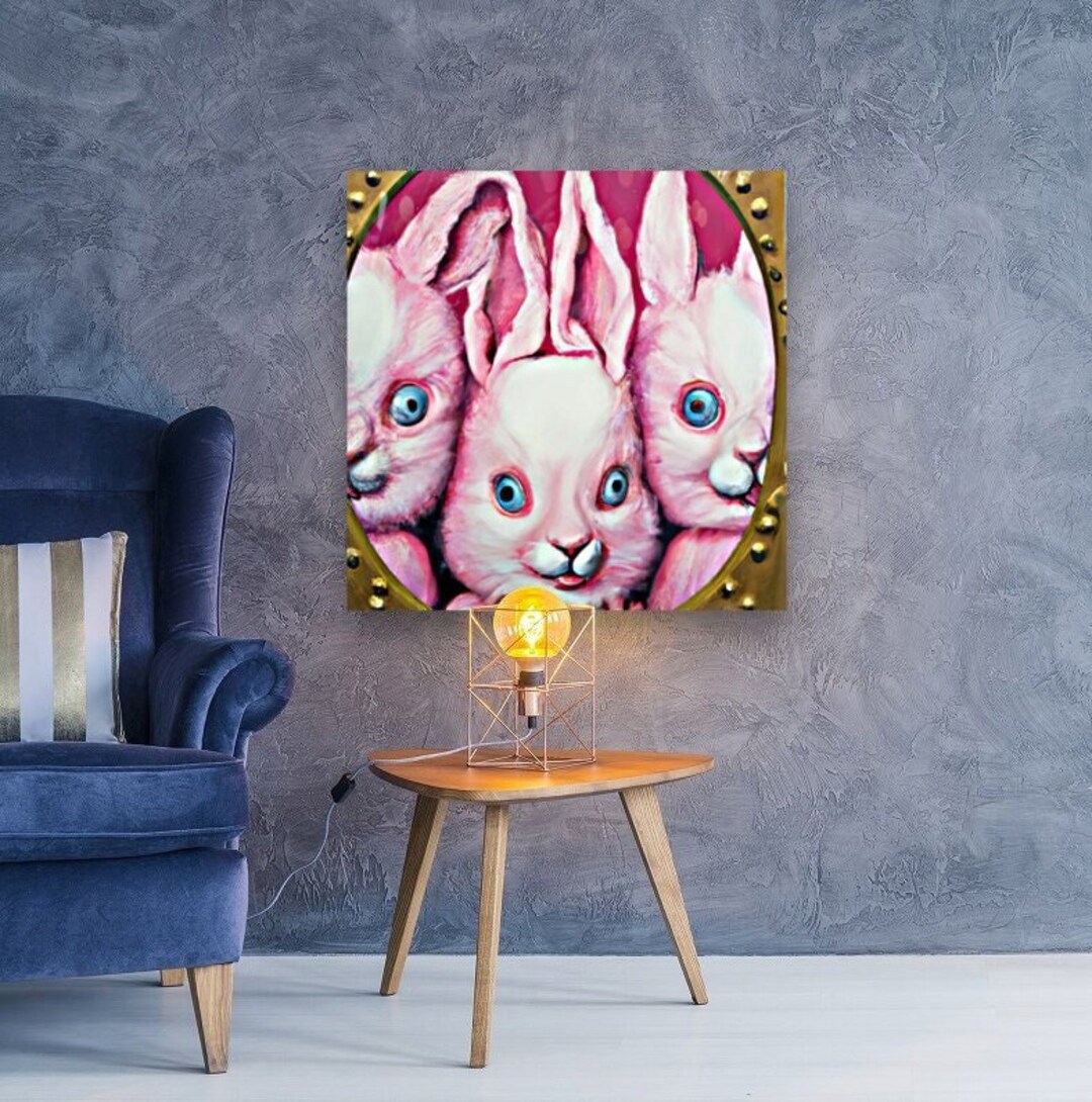 Scary Toys Rabbits Printable Poster Wall Decor Dolls Surreal - Etsy