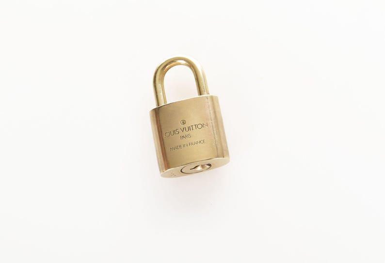Louis Vuitton Lock Padlock in Gold-colored Metal Brass Vintage - Etsy