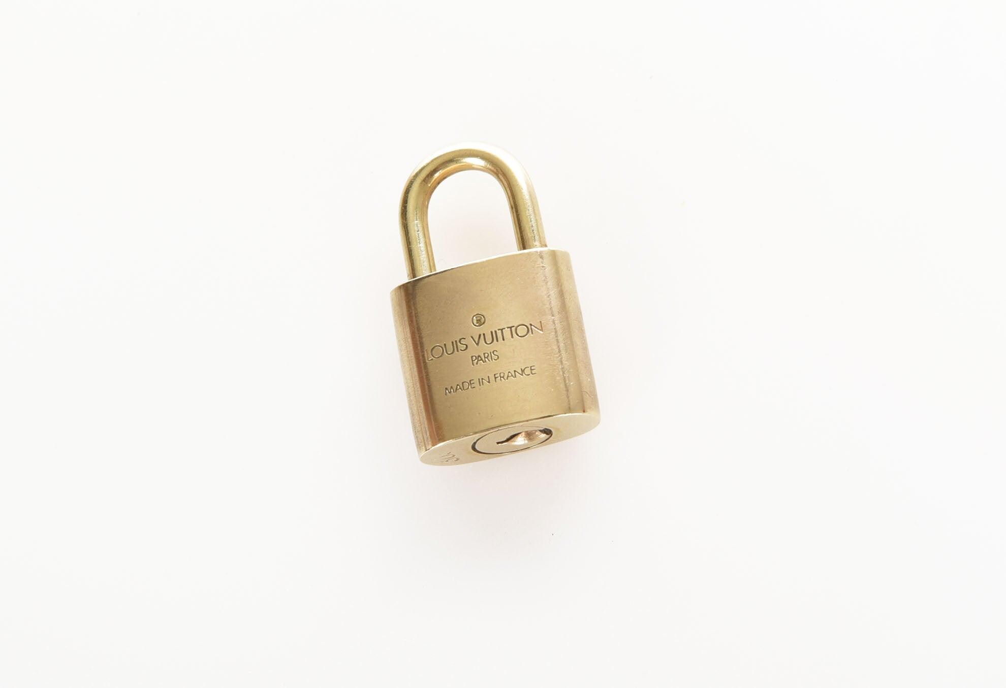 Louis Vuitton Lock Padlock in Gold-colored Metal Brass Vintage - Etsy