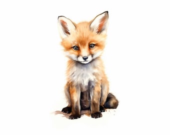 Cheeky Calf Printable Wall Art, Watercolor Calf Print, Nursery Wall Art ...