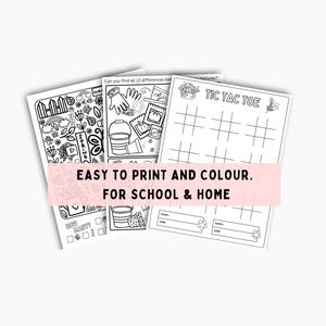 HELLO SPRING Activity & Colouring Pages for Early Elementary, Classroom ...