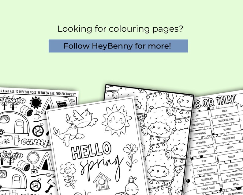 Printable Farm Animal Activity Book, Colouring Pages for Kids ...