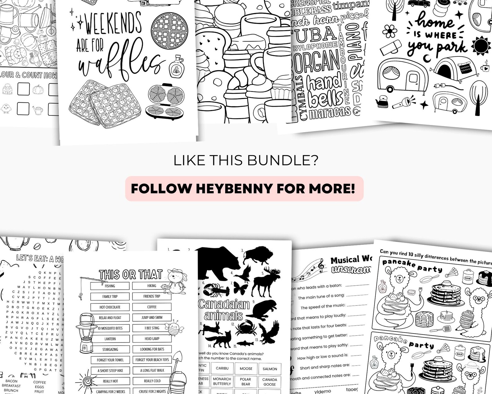 HELLO SPRING Activity & Colouring Pages for Early Elementary, Classroom ...