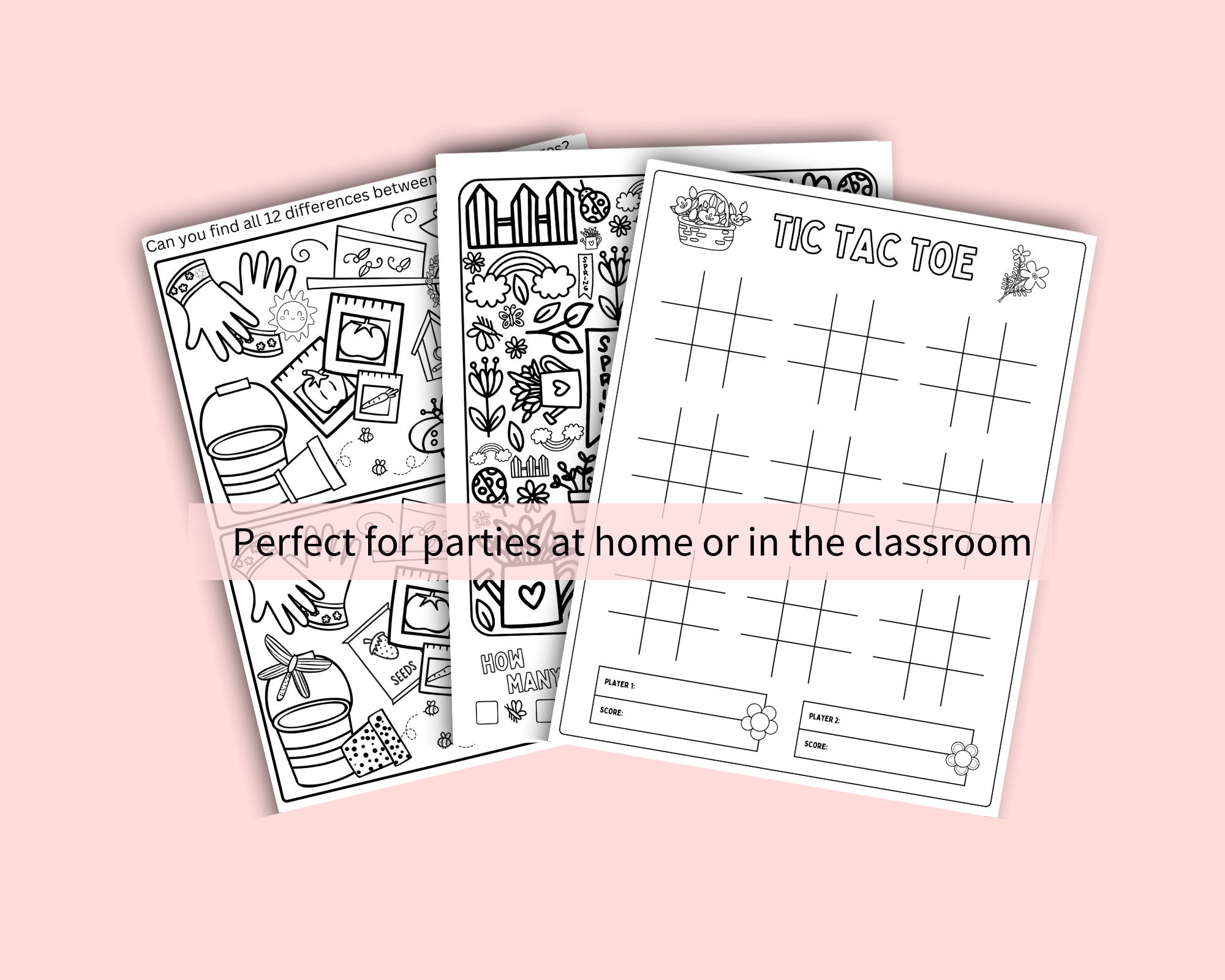 HELLO SPRING Activity & Colouring Pages for Early Elementary, Classroom ...