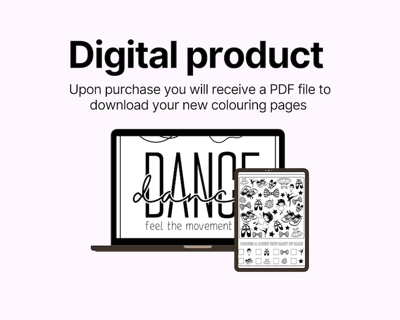 Let's Dance | 12 Page Activity & Colouring Bundle, Pdf Download Print ...