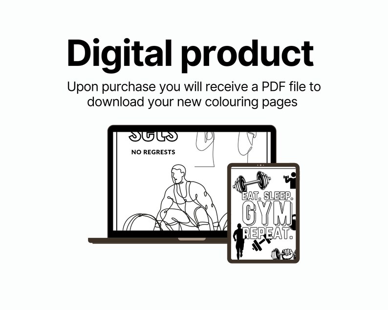 Let's Workout Set of 10 Colouring and Activity Pages for Kids, Fitness ...