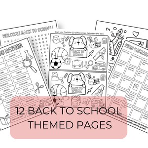 BACK TO SCHOOL - Colouring and Activity Pages for Early Elementary ...