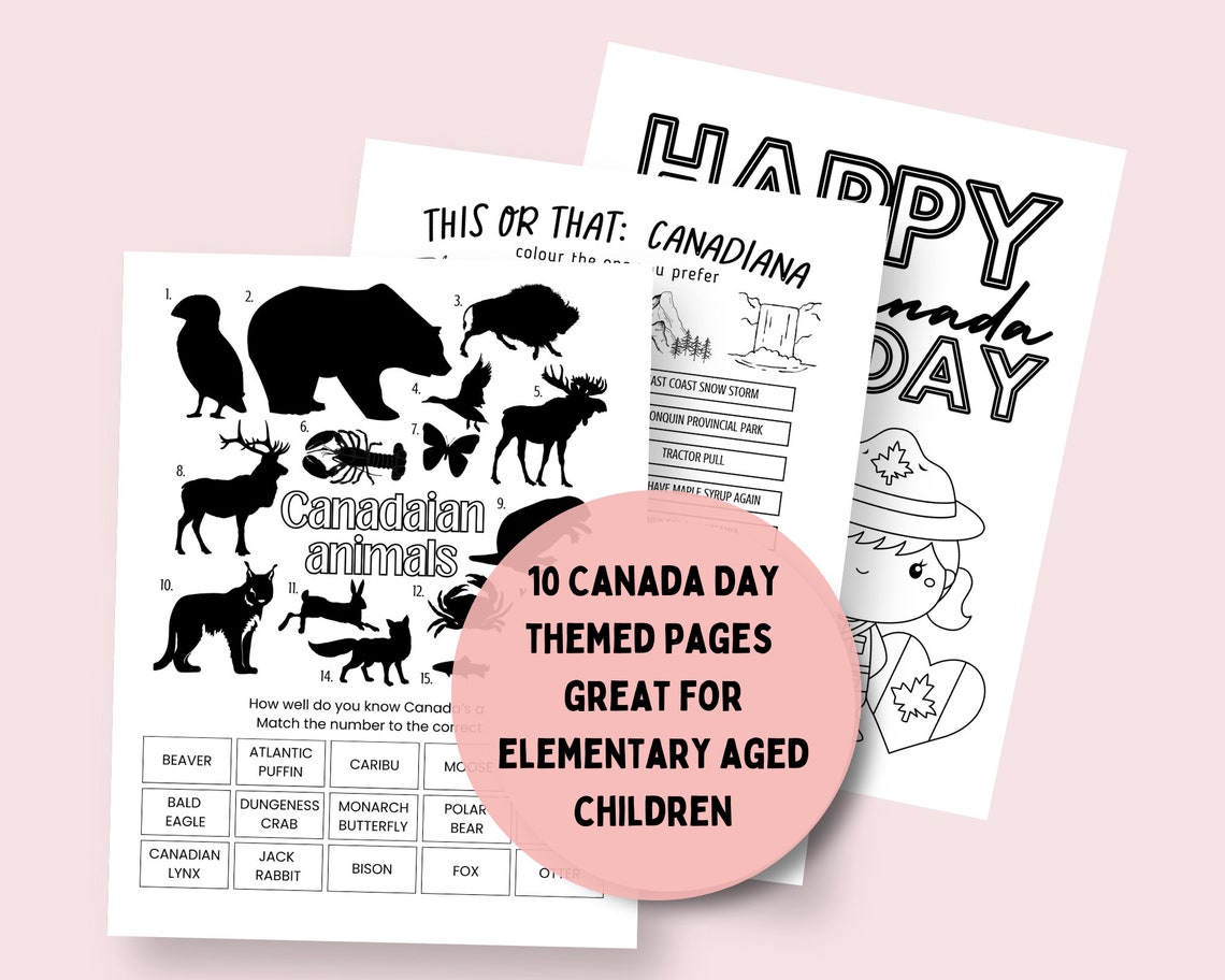 Canada Day 10 Page Activity & Colouring Printable | Canada Day ...