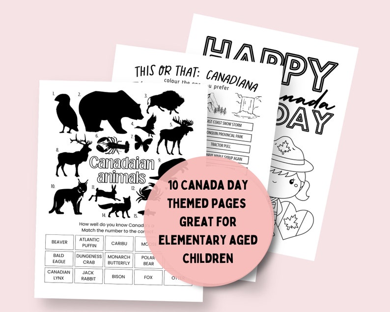 Canada Day 10 Page Activity & Colouring Printable | Canada Day ...