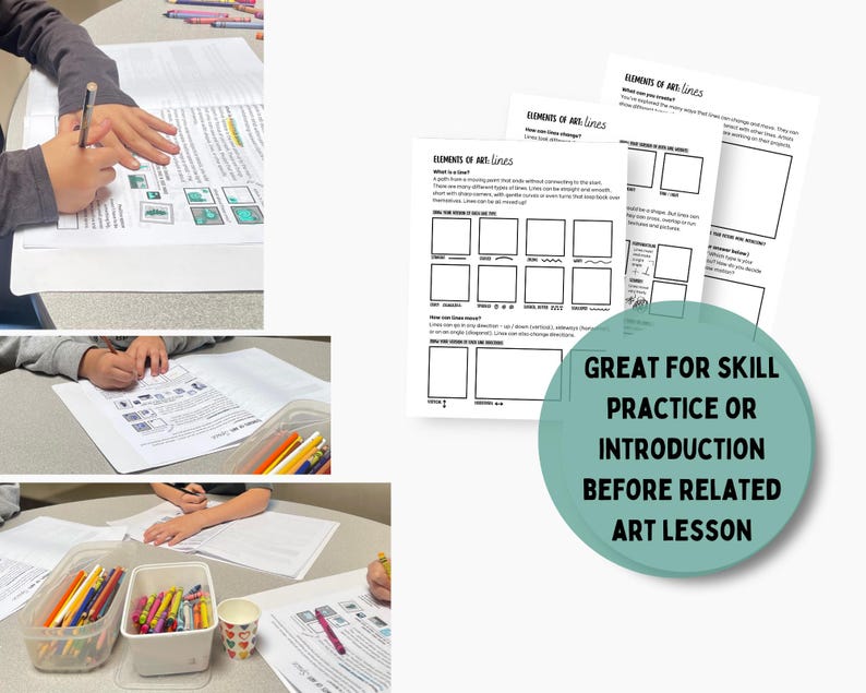 Elements of Art Workbook for Kids | 20 Pages | Printable Art Curriculum ...