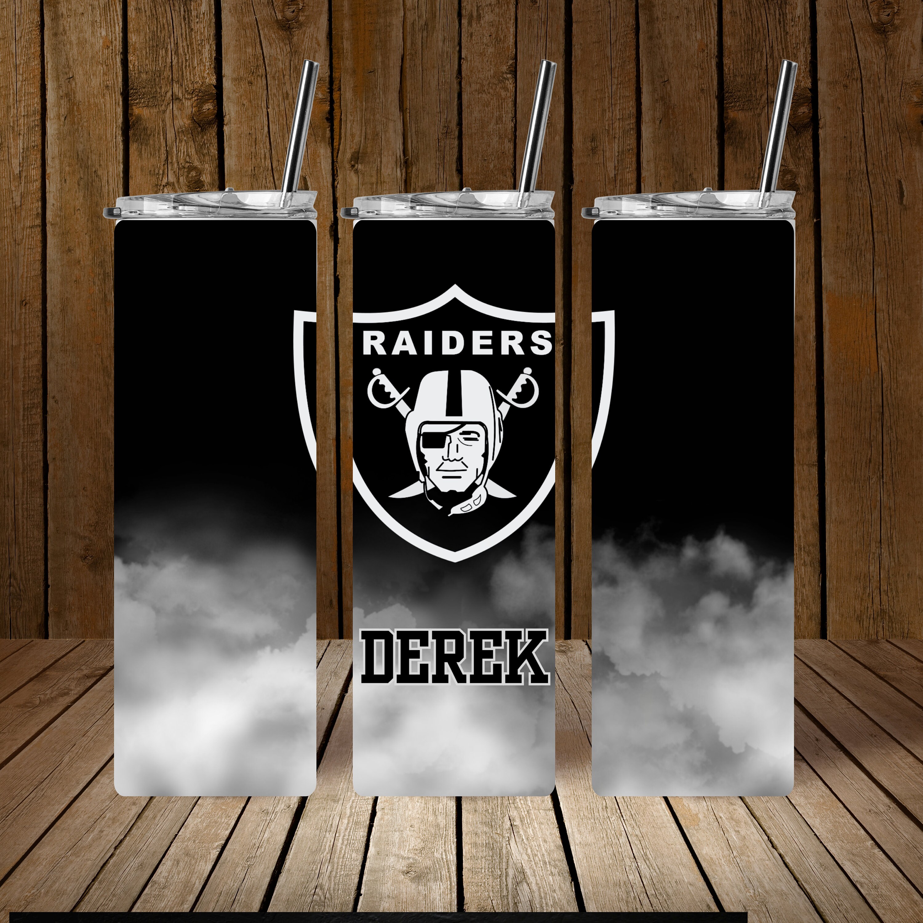 Raiders Themed Tumbler I 20oz Skinny Raider Tumbler I Raiders I Sports ...