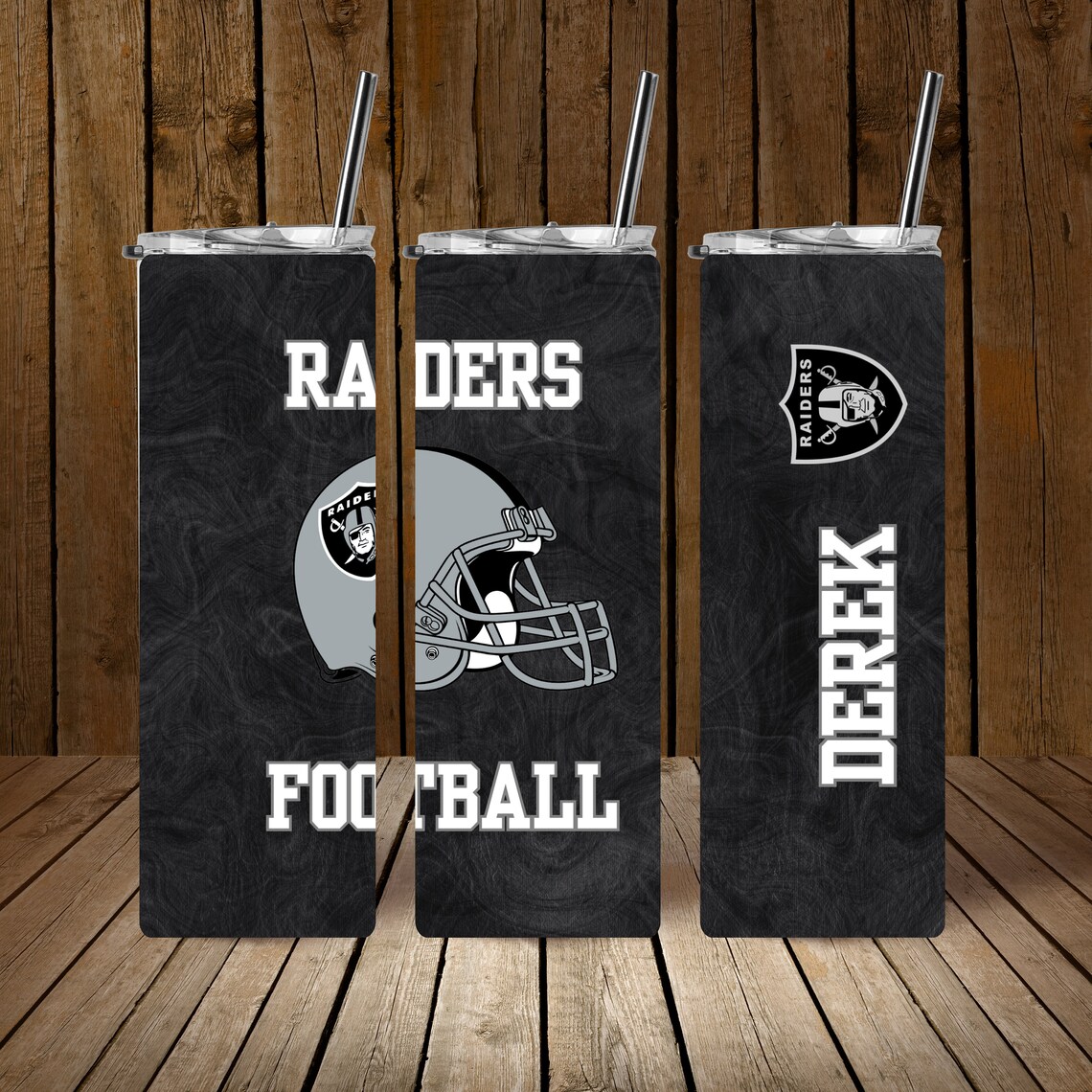 Raiders Themed Tumbler I 20oz Skinny Raider Tumbler I Raiders I Sports ...