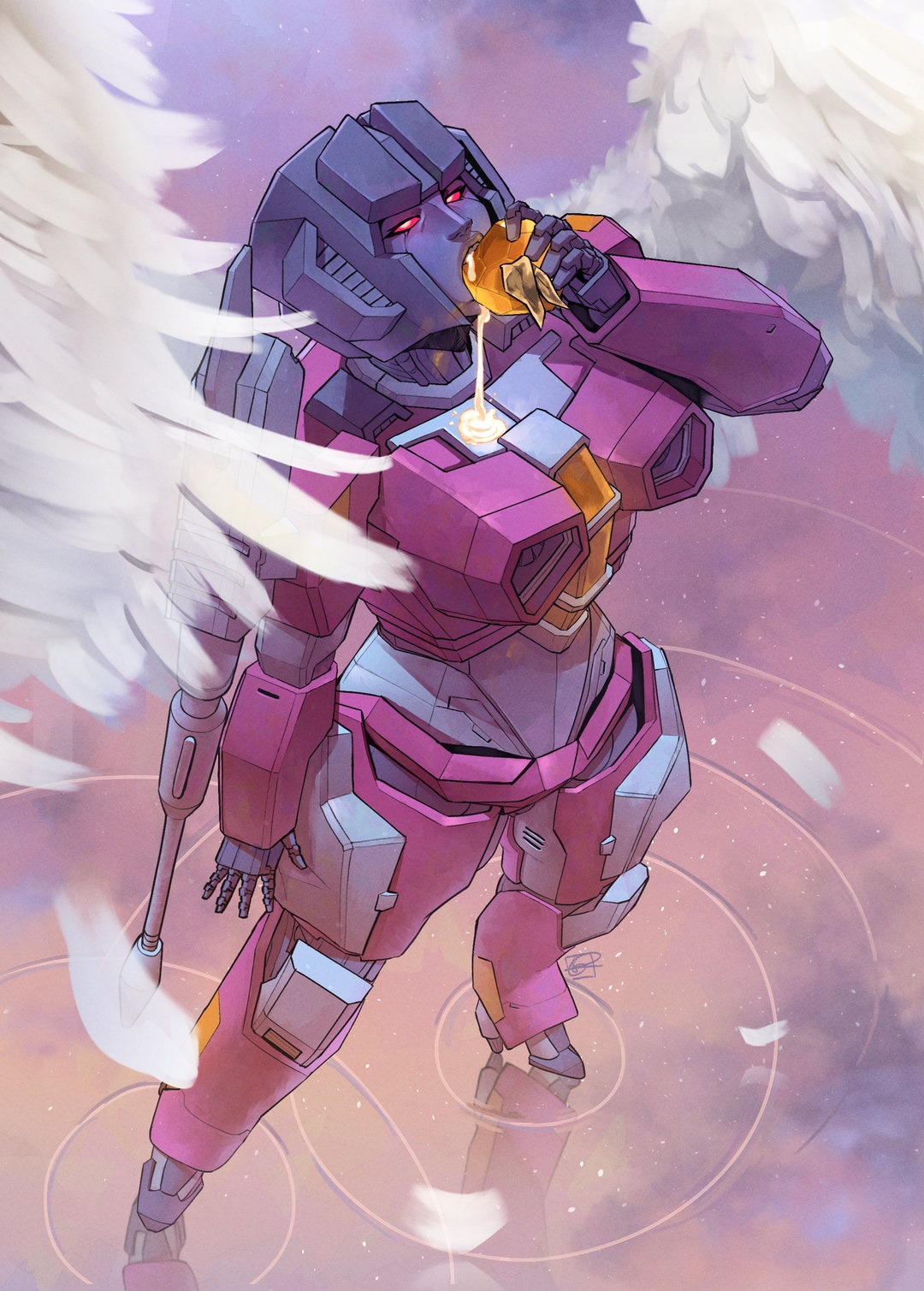 Art Print: “metal Angel” Starscream - Etsy