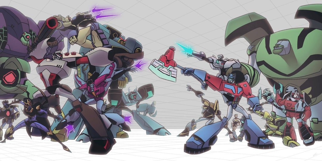 Transformers Animated 12x24 Tribute Poster - Etsy