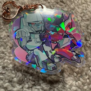 2x2 Megatron X Starscream Acrylic Keychain - Etsy