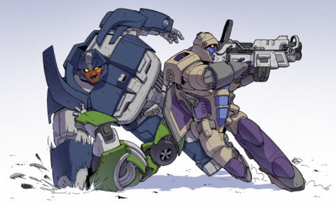 Art Print: Blitzwing and Breakdown - Etsy