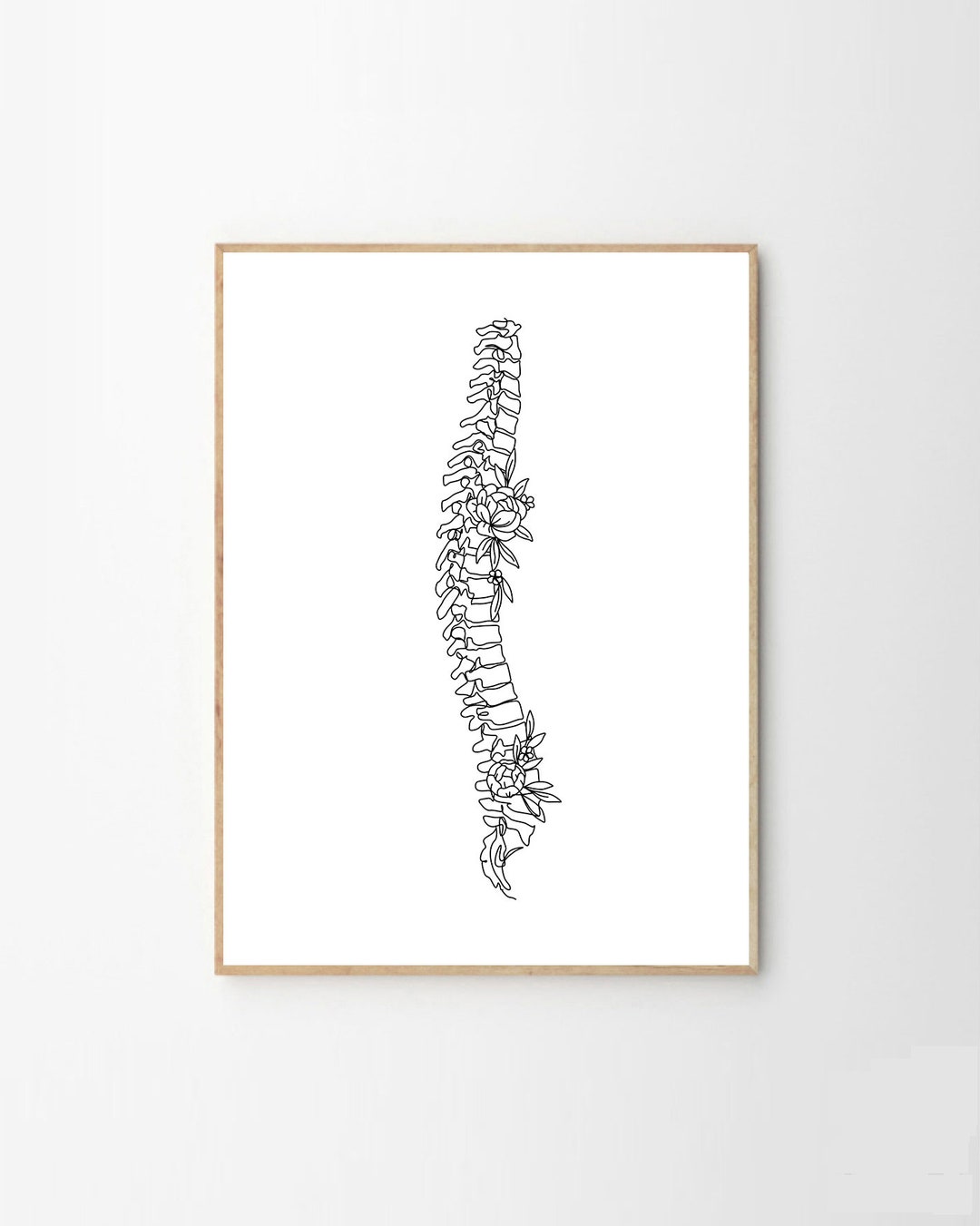 Spine Line Art, Anatomy Wall Art, Medical Office Physio, Medical Line ...