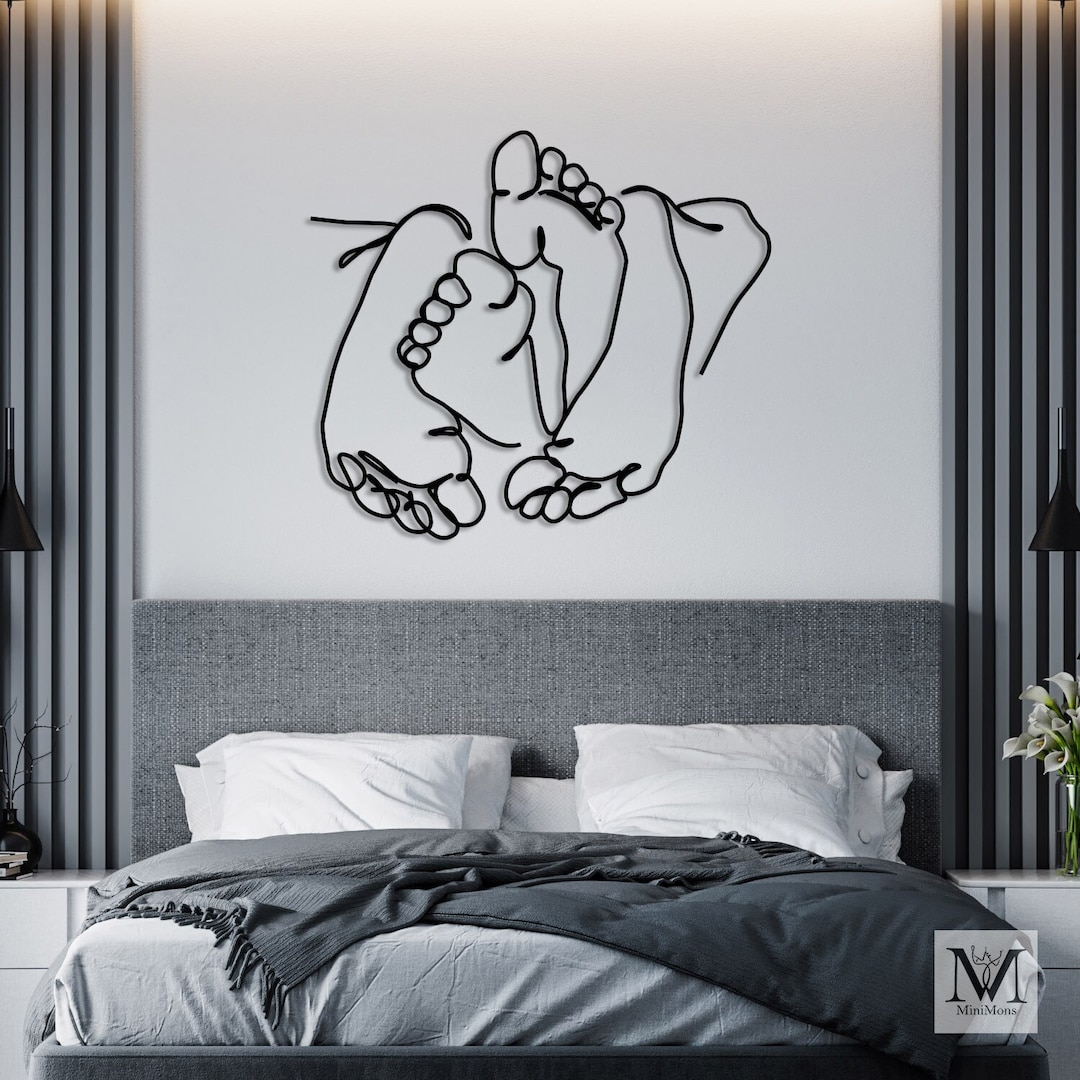 Feet Metal Art, Feet Line Art, Sensual Line Art, Feet Drawing, Woman ...