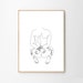 Abstract Couple Line Art, Love Print, Couple One Line Drawing, Man and ...