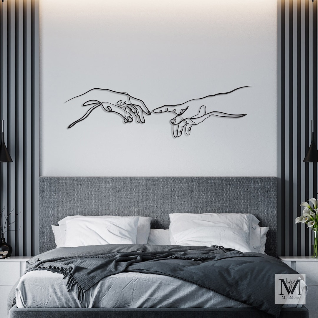 Creation of Adam, Hand of God Wall Art, Metal Wall Decor,hand of God ...