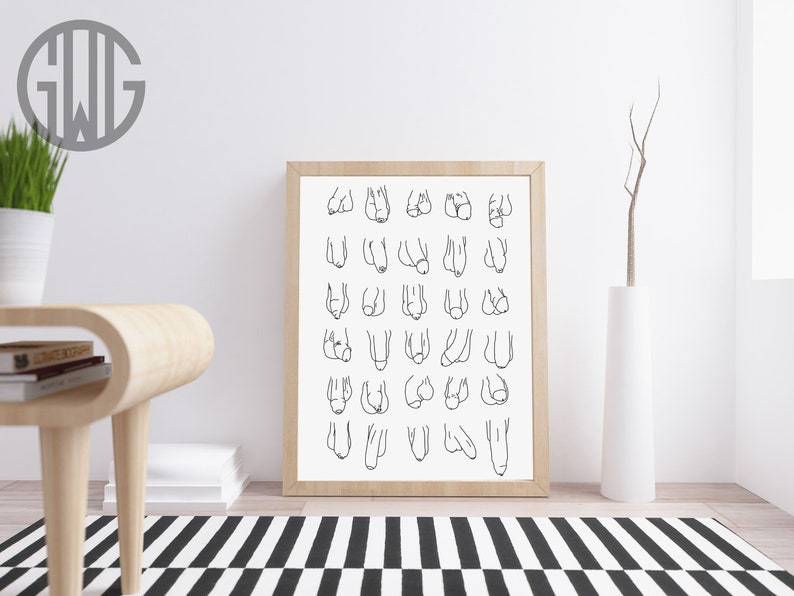 Dick Line Art Wall Art Dick Poster Print Instant Download - Etsy