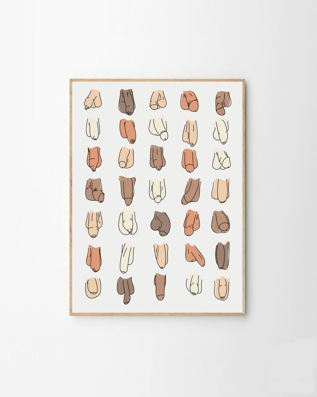 Dick Line Art Wall Art Dick Poster Print Instant Download Etsy
