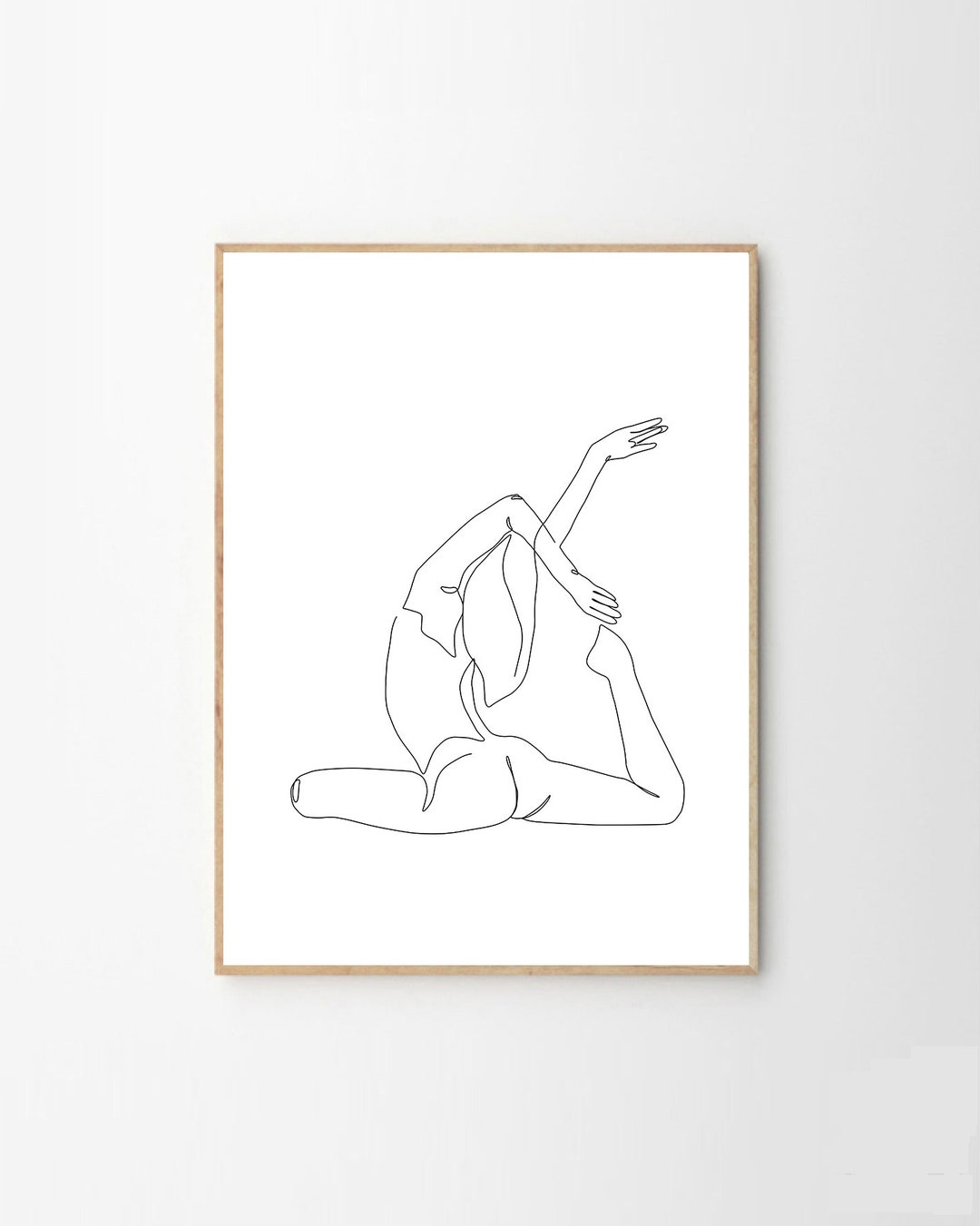 Yoga Poses Poster, Yoga Asanas Poster, Yoga One Line Art, Yoga Poster ...