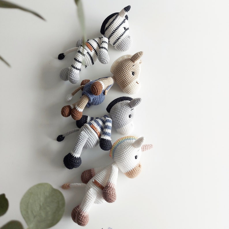 Crochet PATTERN Dutch PDF Zebra Unicorn Donkey Horse - Etsy