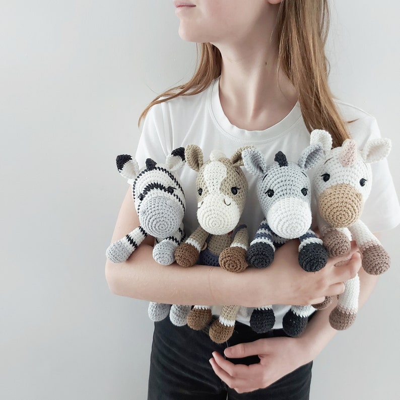 Crochet PATTERN Dutch PDF Zebra Unicorn Donkey Horse - Etsy