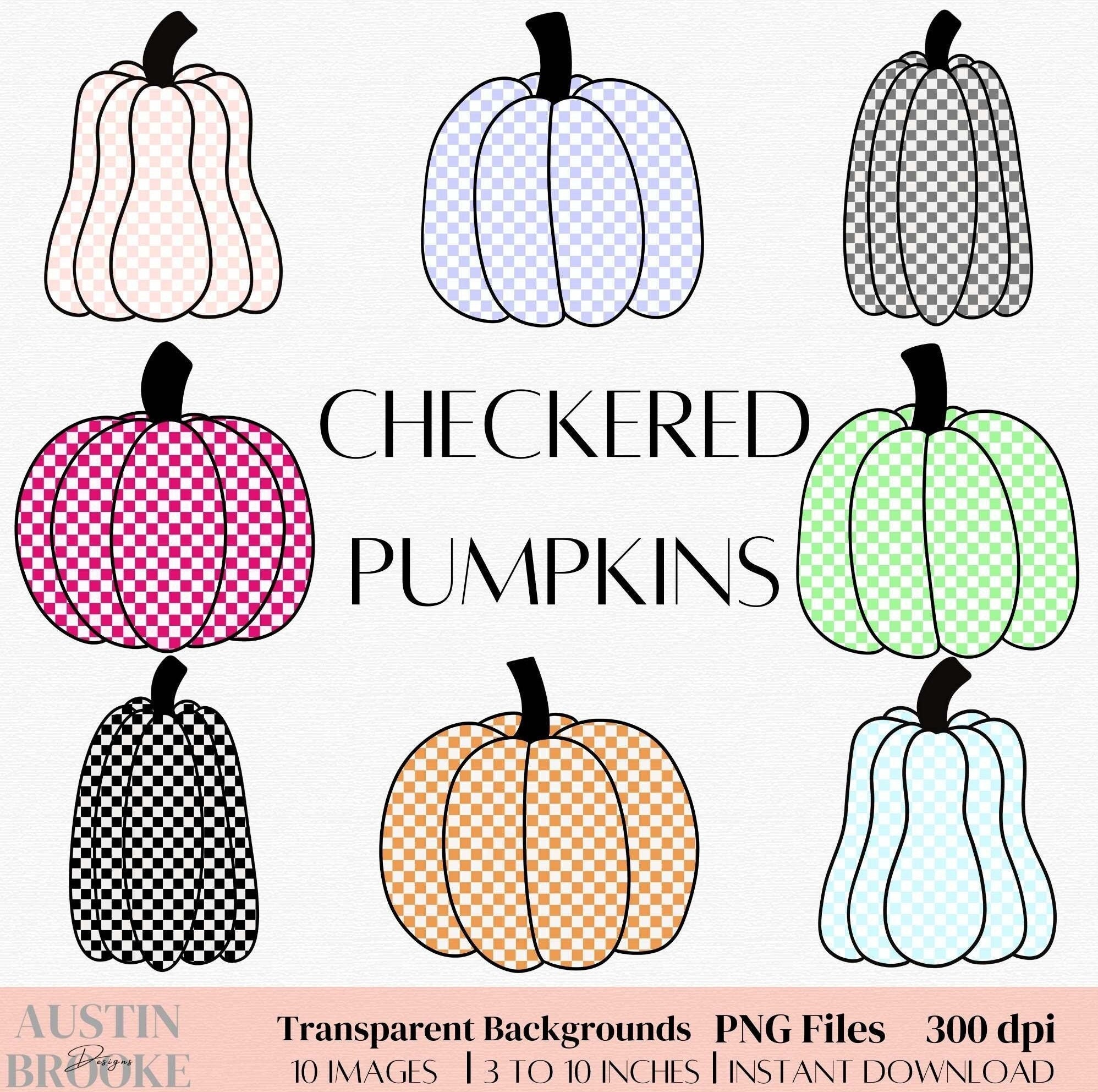 Pumpkin Clipart Bundle PNG Digital Downloadhalloween - Etsy