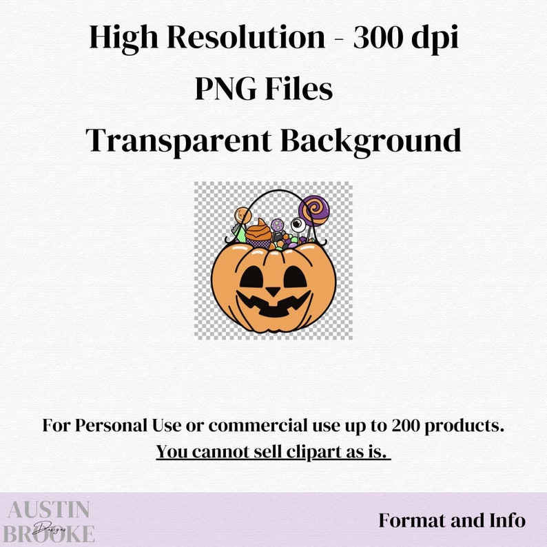 Cute Halloween Clipart Graphics Green Orange Purple - Etsy