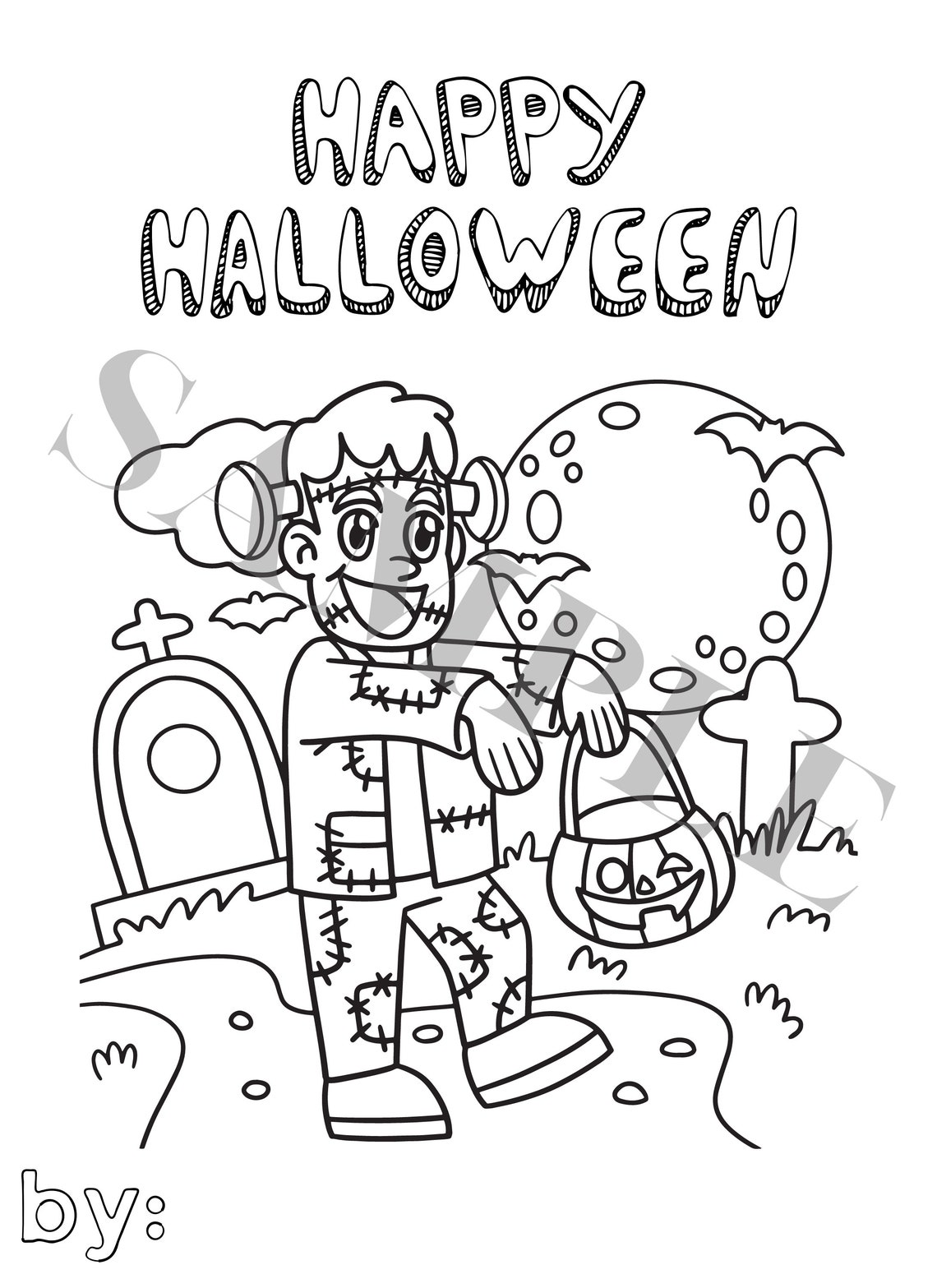 10 Halloween Printable PDF Coloring Pages Fall Coloring Halloween ...