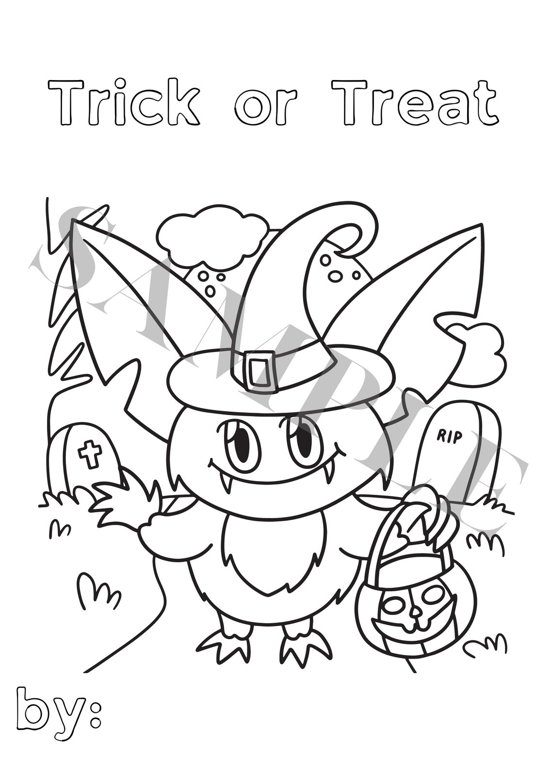 10 Halloween Printable PDF Coloring Pages Fall Coloring Halloween ...