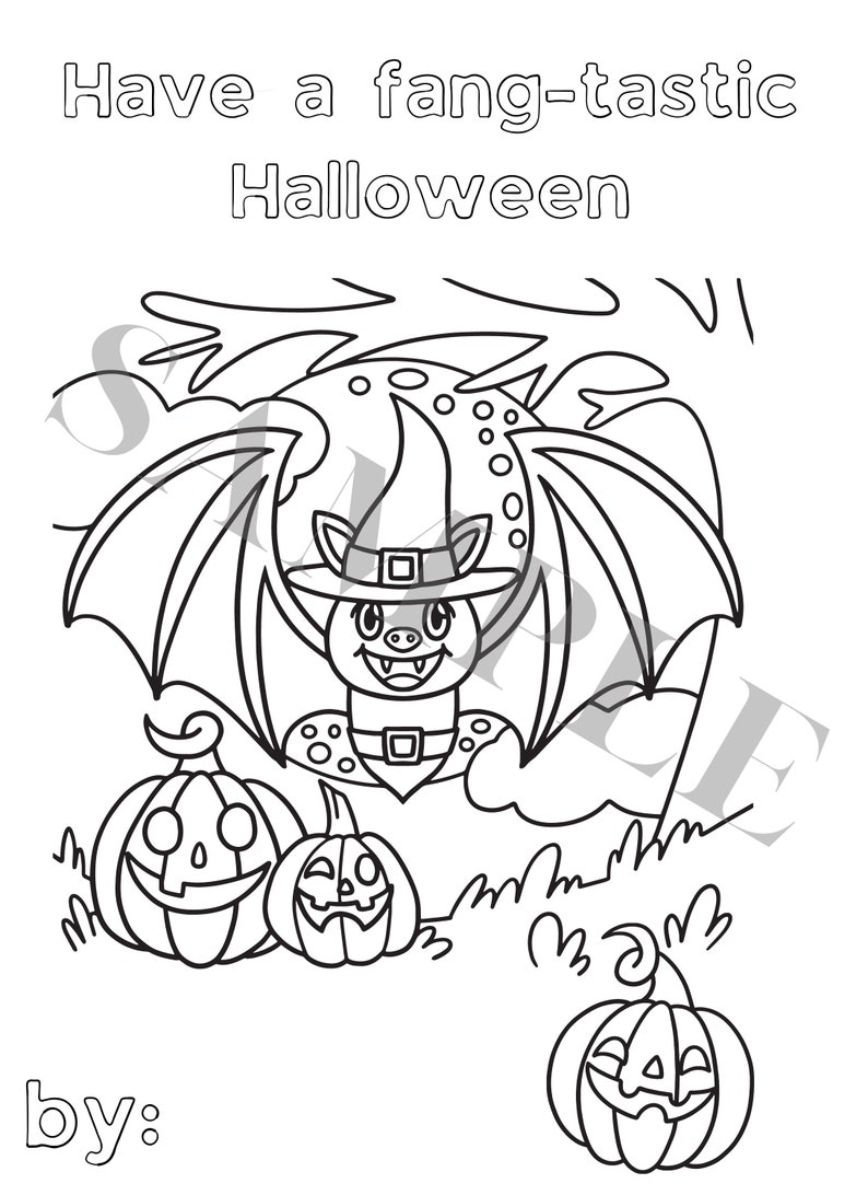 10 Halloween Printable PDF Coloring Pages Fall Coloring Halloween ...