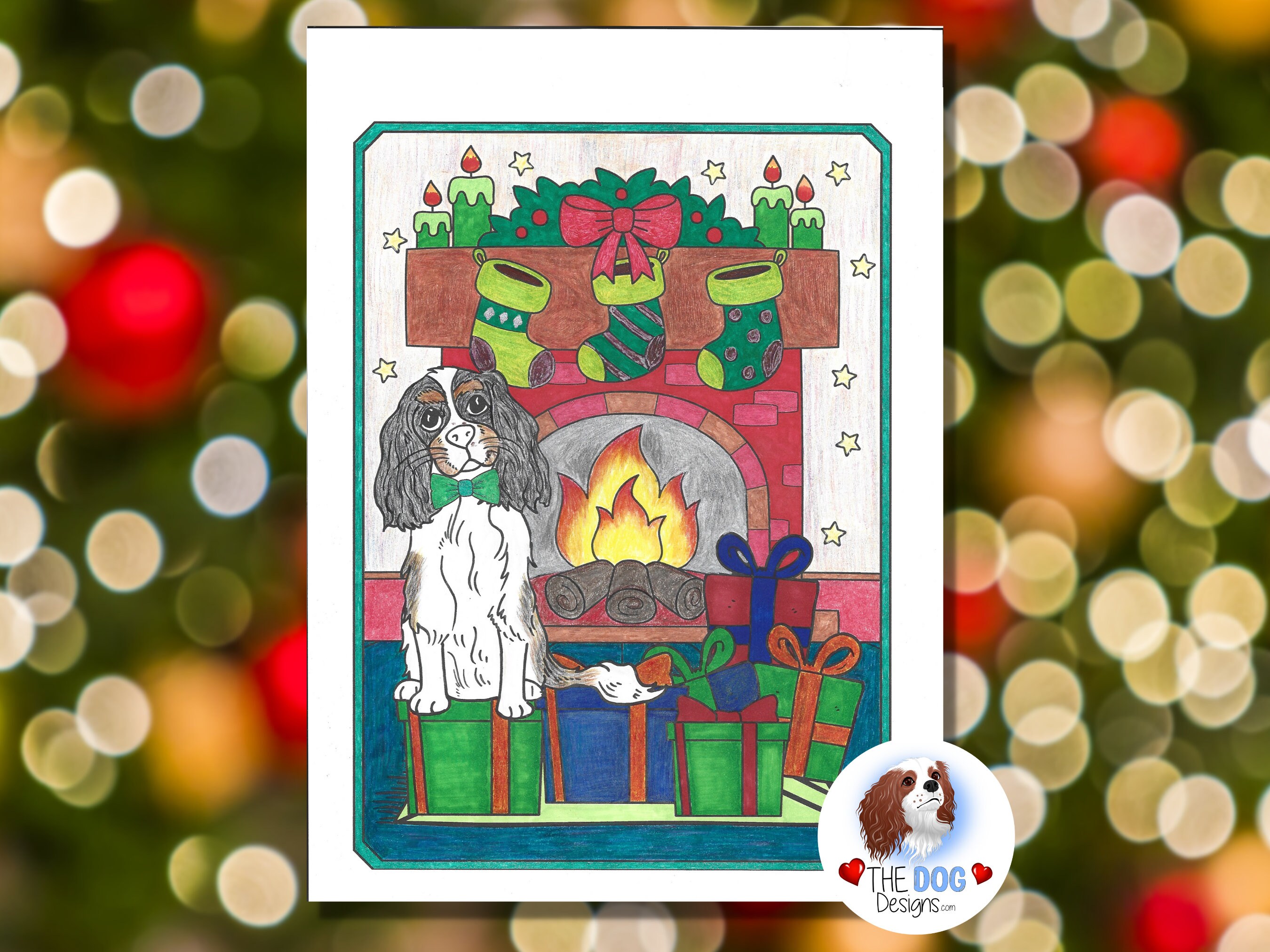Christmas and Holiday Dog Breed Coloring Book Pages and Printable ...