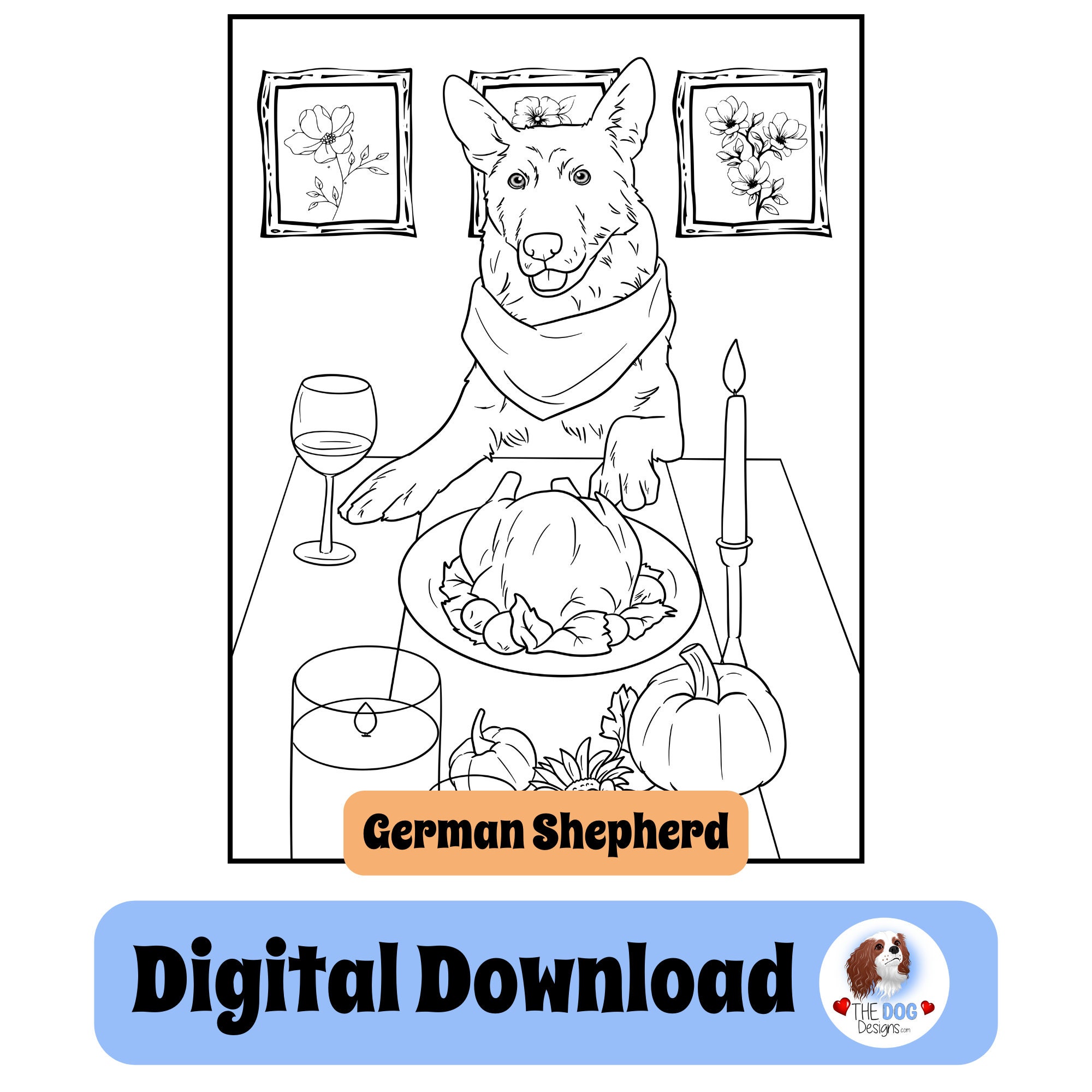 5 Adult Thanksgiving Dog Coloring Pages Printable Coloring Pages for ...