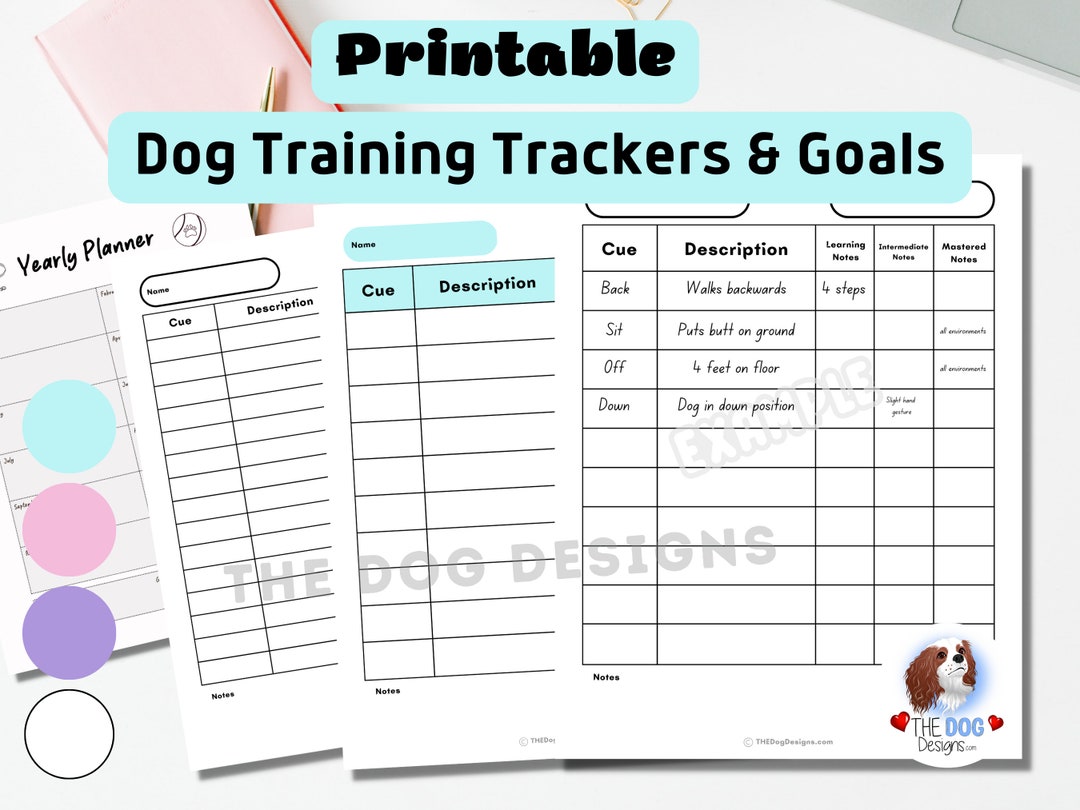 Printable Dog Puppy Training Log Book and Planner Dog - Etsy