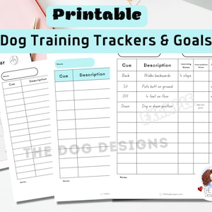 Printable Dog Puppy Training Log Book and Planner Dog - Etsy