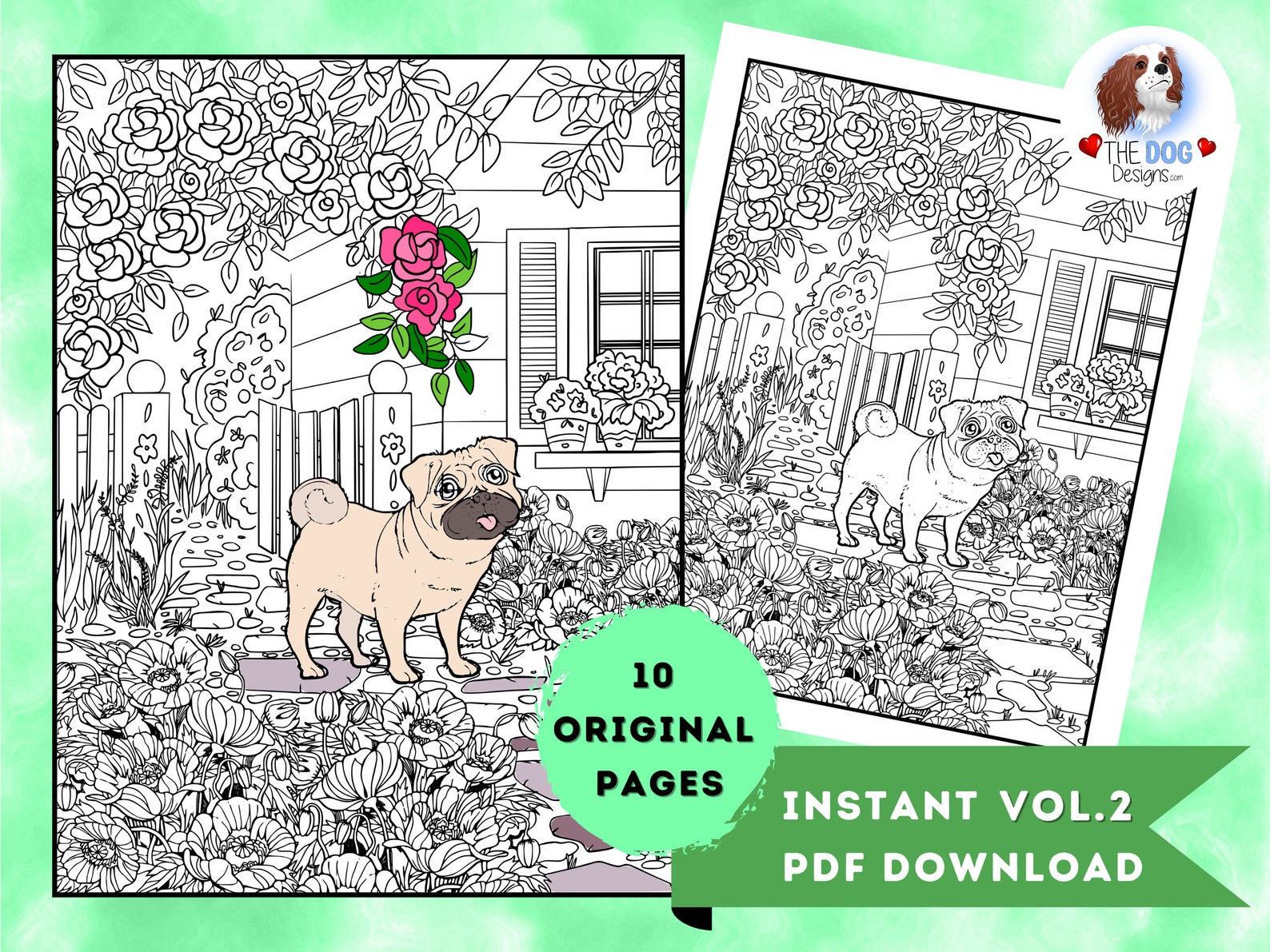Cute Dog Breed Coloring Book Pages and Printable Sheets Dogs - Etsy