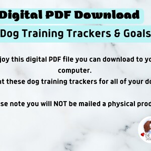 Printable Dog, Puppy Training Log Book and Planner, Dog Training ...