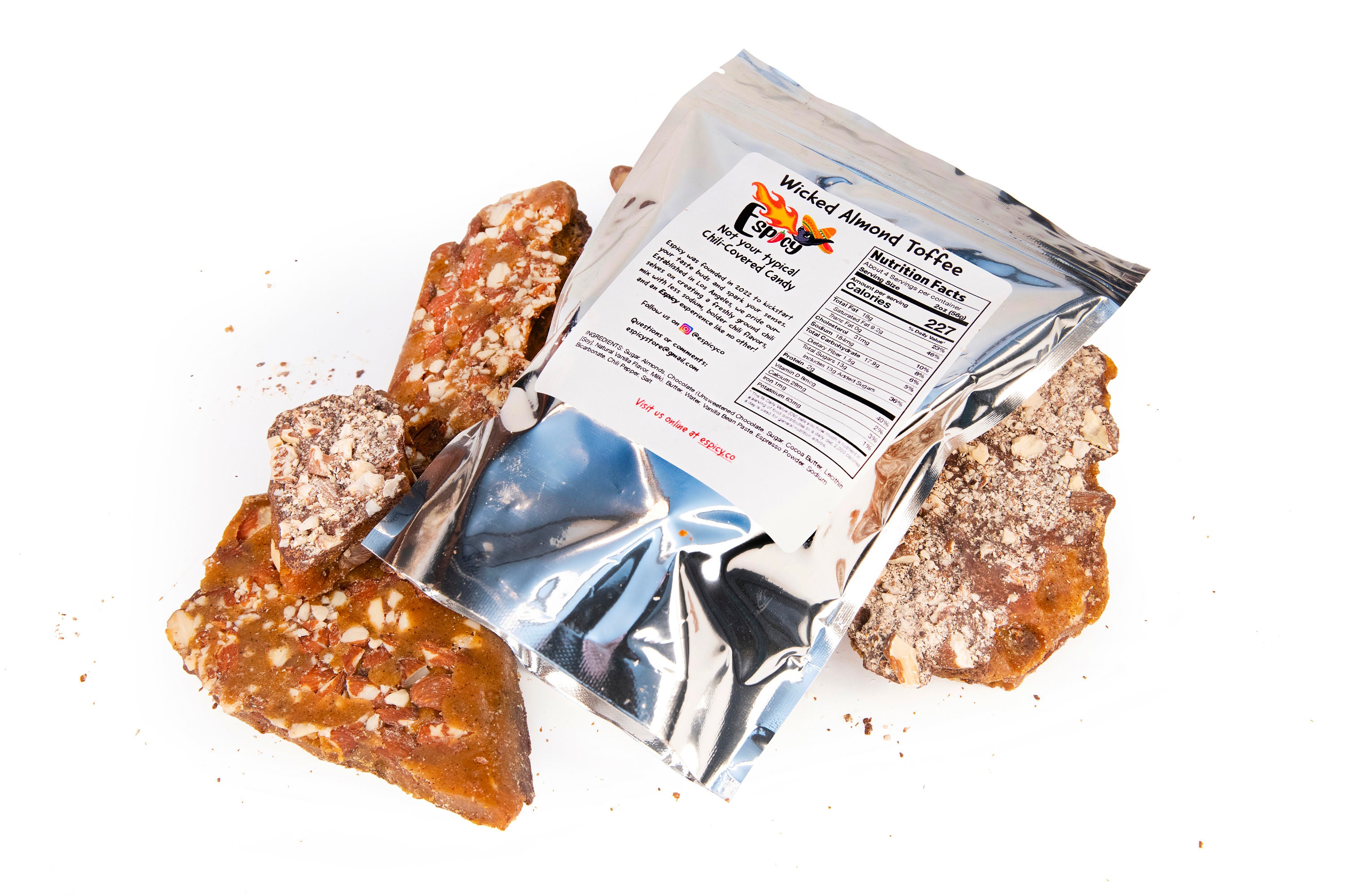 Homemade Almond Toffee With a Kick Spicy Candy Mexican Candy Low Sodium ...