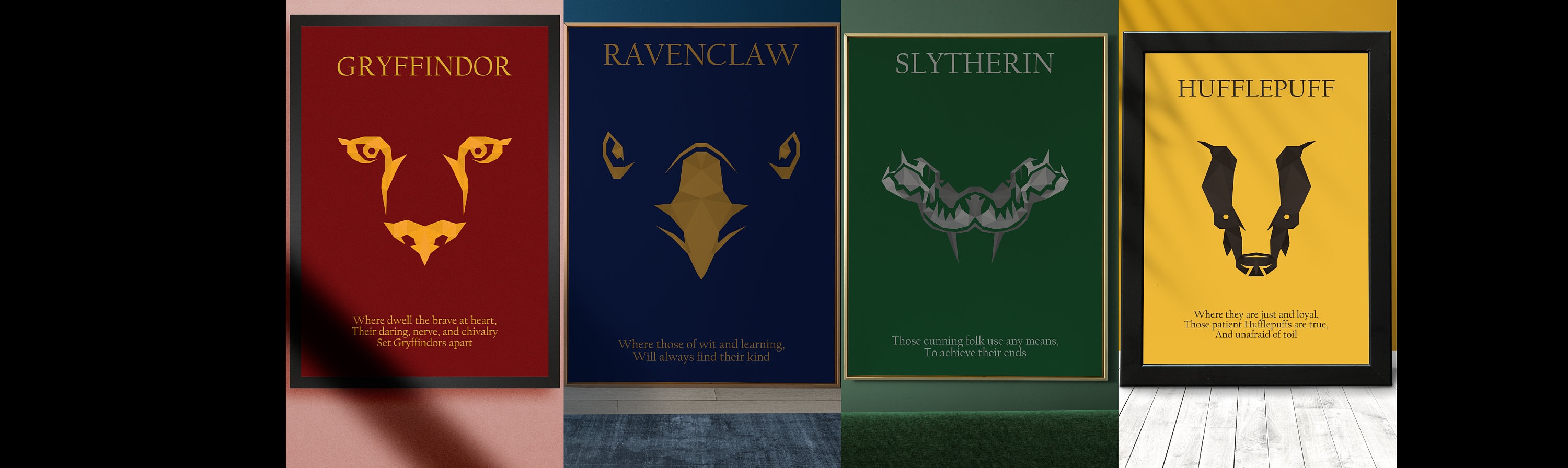 Hogwarts Houses Poster Bundle: Embrace the Magic of Unity!, Wizard ...