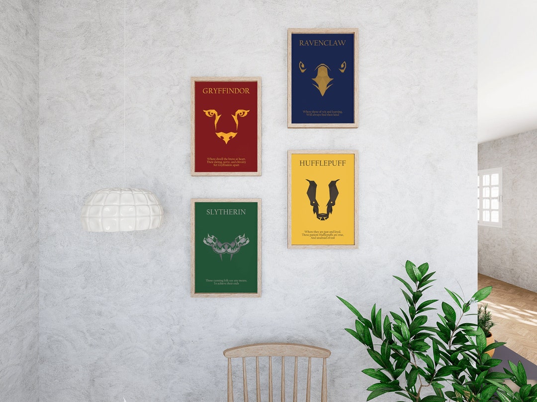 Hogwarts Houses Poster Bundle: Embrace the Magic of Unity!, Wizard ...