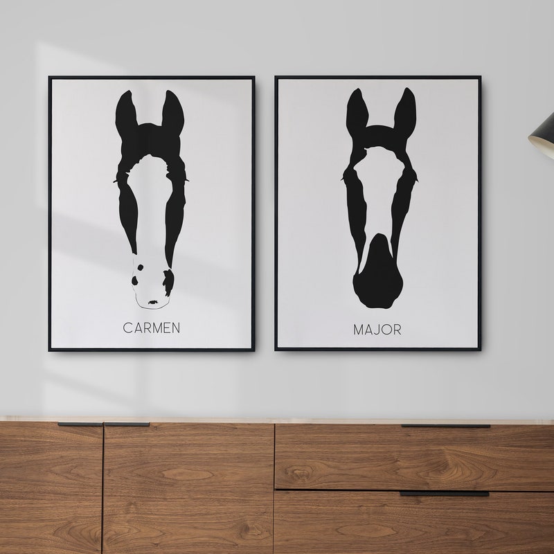 Ranch Horse Silhouettes - Etsy