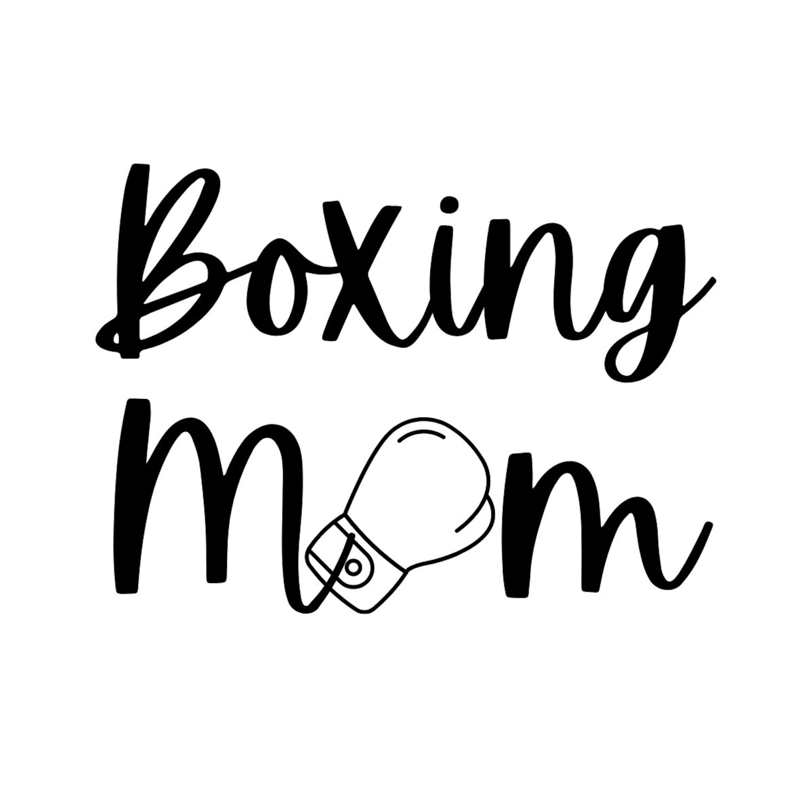 Boxing Mom SVG File - Etsy