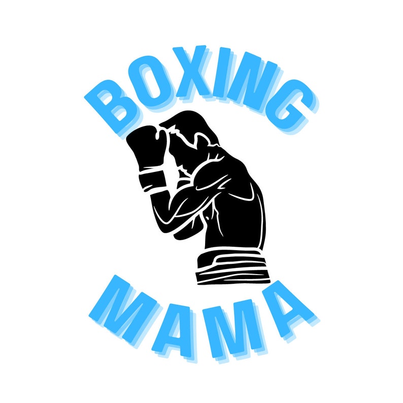 Boxing Mama SVG File - Etsy